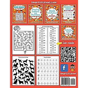 Activity Book For 5-6 Year Olds: Mazes, Spot the Difference, Math Puzzles, Picture Puzzles, and More!: (Gift Idea for Girls and Boys)