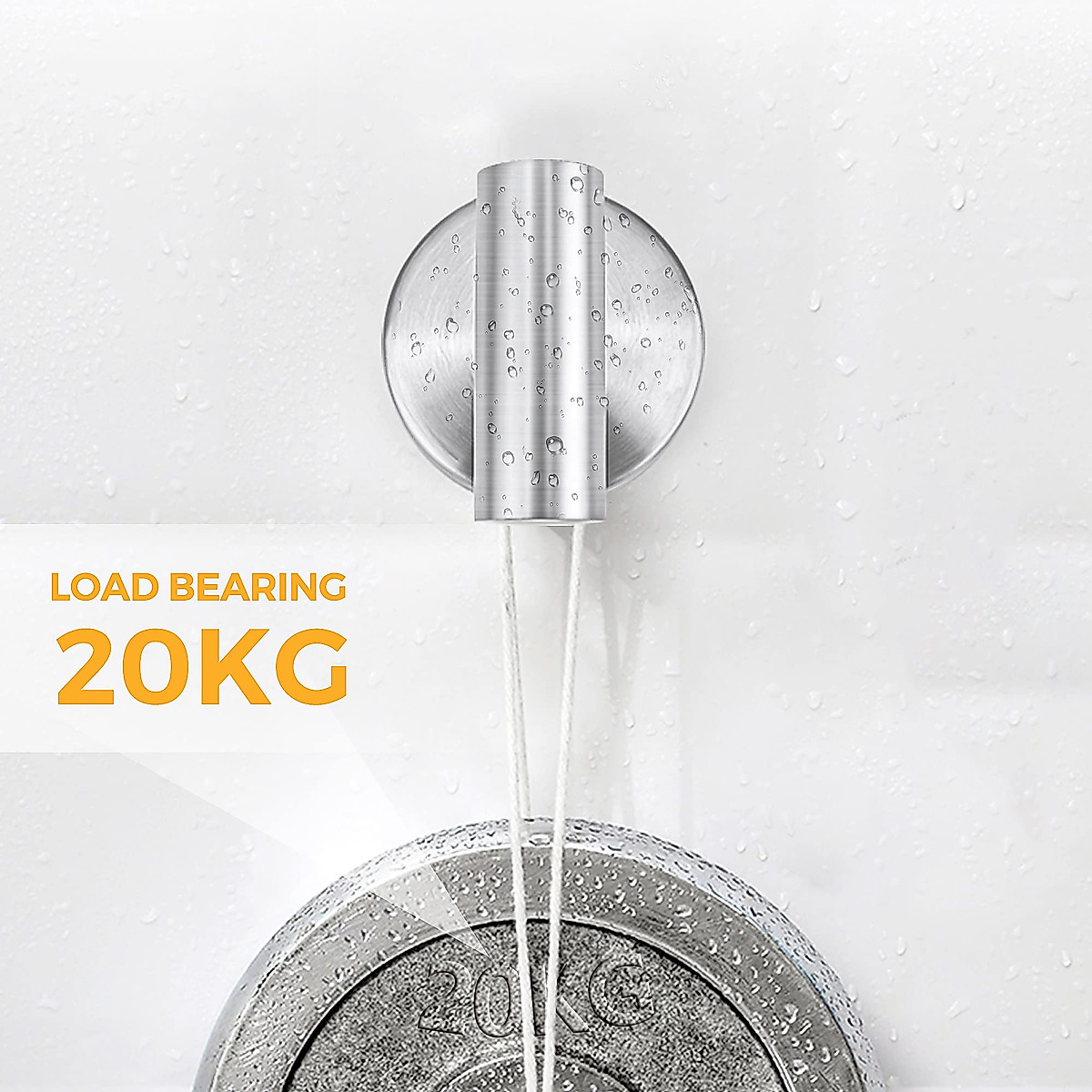 Ravinte Towel Hooks 2 Pack Brushed Nickel Bathroom Towel Hooks Wall Towel Hooks SUS 304 Stainless Steel Silver Coat Robe Clothes Hook Holder Towel Hooks for Bathroom Wall Mounted