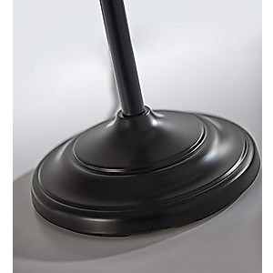 Adesso 1591-01 Classic Set Containing Matching Floor Two Table Lamps, 16" x 16" x 60", Black