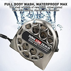 Celkey Tape Measure 25 ft Measuring Tape with Durable Hollow Design,Easy-to-Clean Construction,Retractable Mechanism,Stainless Steel Tape