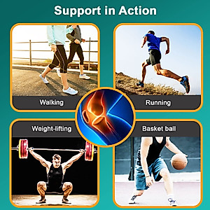 Inflatable Knee Brace with Built-in Pump; Compression Knee Wrap - Reusable Brace with Air Pump - for knee Pain Relief, Swelling and Recovery Support - Adjustable and Inflatable for Sports Injury Sprains