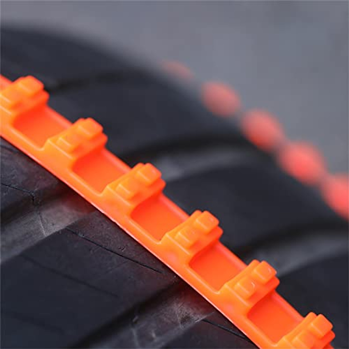 DELURA 10 Pcs Plastic Non-Slip Tire Snow Chain - Universal Snow Chain Mud Chains for SUV Car Pickup Trucks/2200