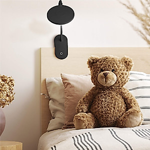 Newhouse Lighting NHCLP-USBC-BK Black Plastic Flexible and Dimmable Clip Light Clamp-Style Energy-Efficient LED Lamp with USB-C Charging Port for Office or Bedroom Use