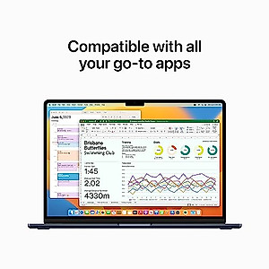 Apple 2023 15" MacBook Air M2, 16GB RAM, 1TB Storage - Midnight (Z18T000PQ)