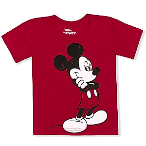 Disney Mickey Mouse Boys 3 Piece T-Shirt, Tank Top and Shorts Set for Infants - Red/White/Grey