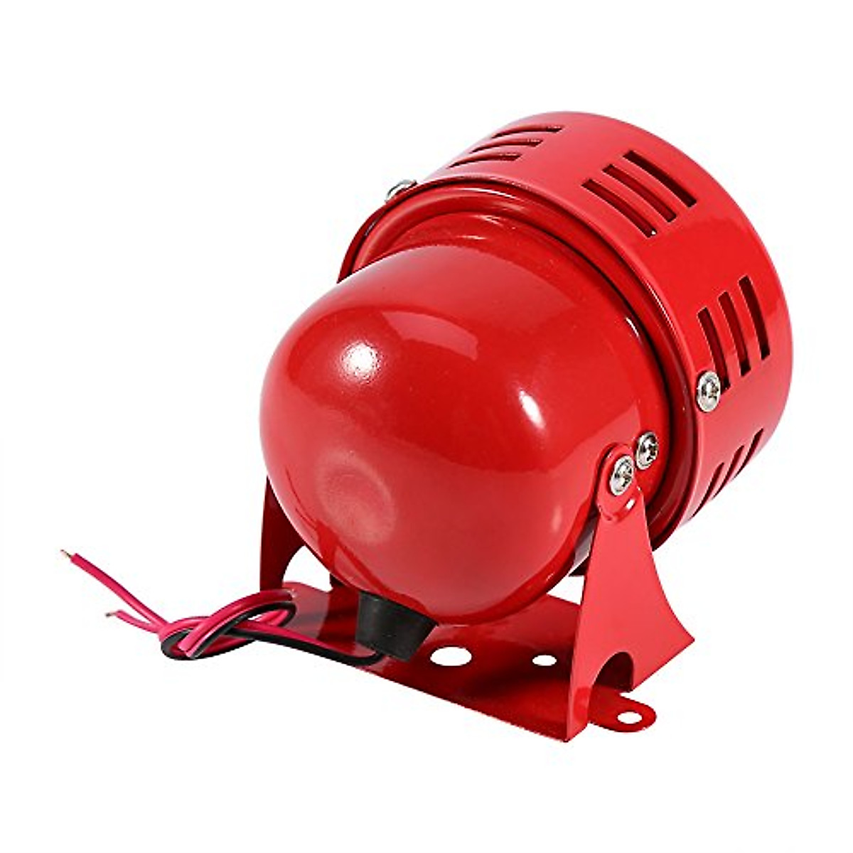 Air Raid Siren 12V Red Automotive Motorcycle Horns Air Raid Siren Horn Car Truck Motor Driven Alarm Loud Electric Motor Driven Horn/Alarm/Siren (Air Raid)