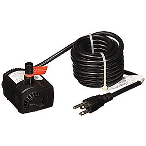 AQUANIQUE 52553 Auto-Off Fountain Pump, Black