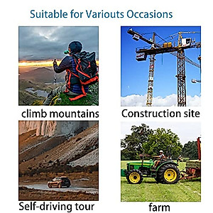 VBTER Walkie Talkies Rechargeable with Earpieces Mic, Two-Way Radios Long Range USB Cable Charging 14 Channel Handheld Transceiver Walky Talky（2 Pack）