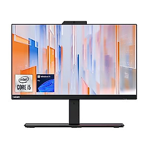 Lenovo ThinkCentre M90a Business All-in-one Computer, 23.8" FHD IPS Touchscreen, Intel Core i5-10400 Processor, 16GB RAM, 1TB PCIe SSD, Wi-Fi, Webcam, DVD-RW, Windows 11 Pro, 3 Years Onsite, Black