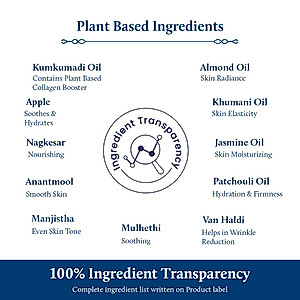 Blue Nectar Kumkumadi Night Face Cream Moisturizer with Natural Almond & Saffron | Facial Moisturizer for Skin Repair and Hydration (16 Herbs, 1.7 Fl Oz)