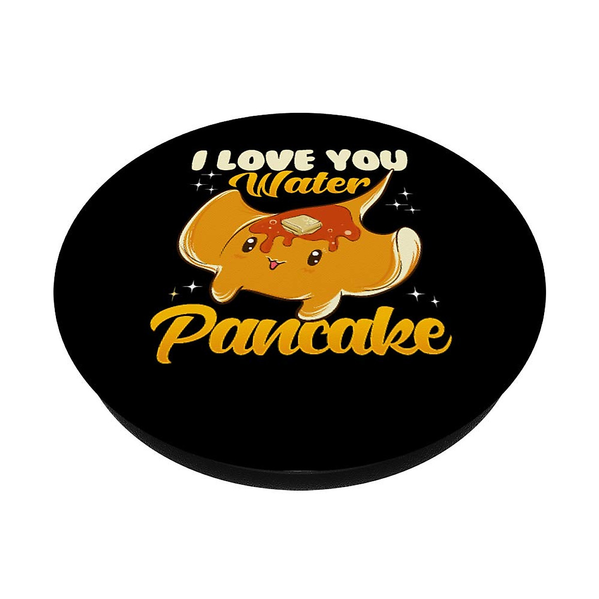 Cute & Funny I Love You Water Pancake Stingray Pun PopSockets PopGrip: Swappable Grip for Phones & Tablets
