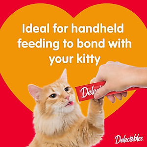 Delectables Squeeze Up Variety Pack, Creamy Squeezable Puree, Lickable Wet Cat Treats, Grain Free, No Added Fillers, No by-Products, No Added Preservatives, 0.5 Ounces Tube, 20 Tubes Total
