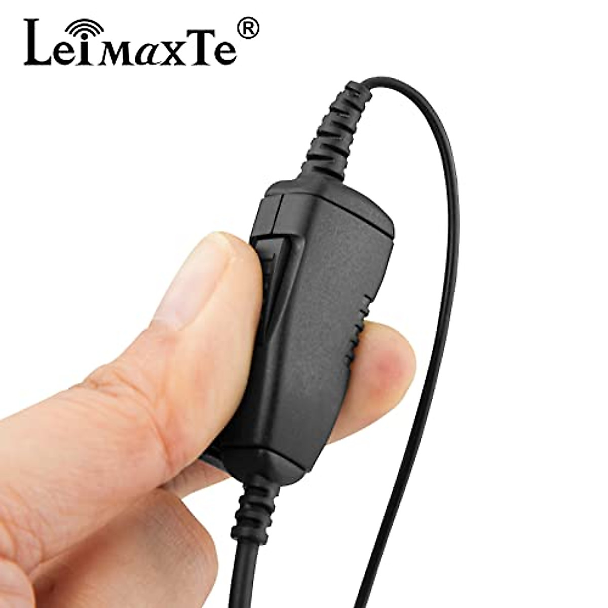 LEIMAXTE RDU4100 Earpiece,Compatible with Motorola RDM2070D CLS1110 CLS1410 CP185 CP200D 2 Way Radio with Mic PTT Walkie Talkie Headset Security Acoustic Tube Surveillance Headphone G Shape