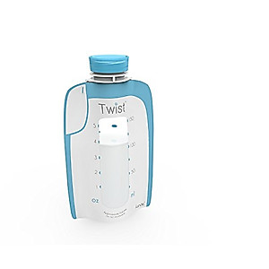 Kiinde Twist Pouch Direct-Pump Direct-Feed Twist Cap Breast Milk Storage Bag for Pumping, Freezing, Heating and Feeding, Pre-Sterilized, Breast Feeding Essentials, 6 Ounce, Pack of 20