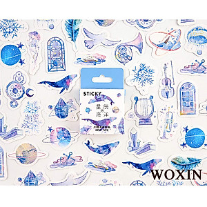 WOXIN Kawaii Sticker Set for Teens/Grils Waterproof Vinyl Stickers (6 Set, 400 Pieces)