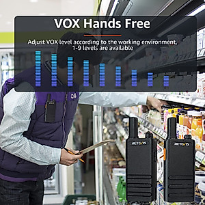 Retevis RT22P,New Version of RT22(2.0),Rechargeable Walkie Talkies for Adults,Compact FRS Two-Way Radios,VOX Handsfree,1620mAh Large Battery,USB C Charger,2 Way Radio for Small Store Hotel(4 Pack)