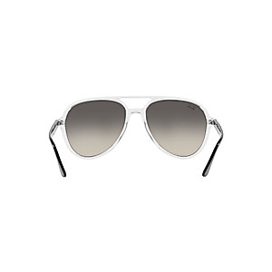 Ray-Ban RB4376 Aviator Sunglasses, Transparent/Grey Gradient, 57 mm