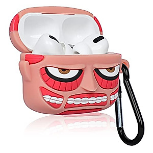 Oqplog for AirPod Pro 2019/Pro 2 Gen 2022 Case Anime Cartoon Kawaii Character Cover for AirPods Pro Silicone Cases Air Pods Pro Cute Funny 3D Fun Soft for Boys Girls Teen Girly (Giant)