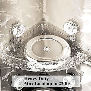 Shower Caddy, Suction Cup Shower Organizer Bathroom Removable Shower Basket Strong Suction Shower Shelf Shower Rack, Clear White And Silver, Slim