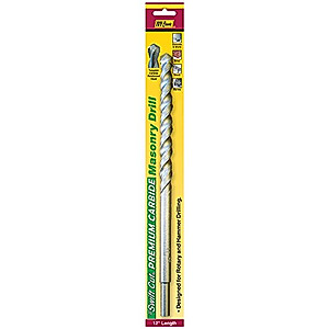 IVY Classic 10332 1/2 x 12-Inch Premium Carbide Masonry Drill Bit, 3/8-Inch Reduced Shank, 1/Card