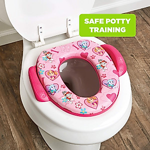 Nickelodeon Paw Patrol "Skye and Everest" Soft Potty Seat for Toilet Training Kids, Pink, Standard