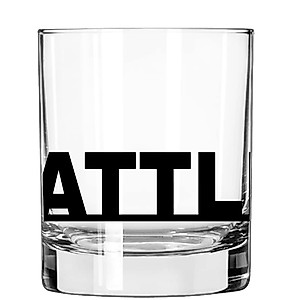 Toasted Tales - Seattle Skyline Cityscapes Whiskey Glass | Gift for Seattle City People | Old Fashioned Rocks Urban City Glasses | Seattle City Lovers Gift | American City Drinkwares Glasses (11 oz)