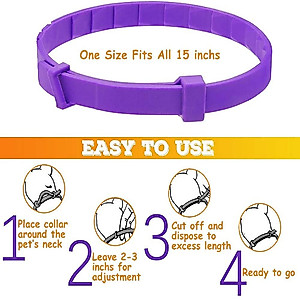 2 Pack Calming Collar for Cats, Cat Calming Collars, Natural Cat Pheromones Calming Collar, Adjustable Cat Anxiety Collar Reduce Anxiety Kitten Calm Collar for Cats
