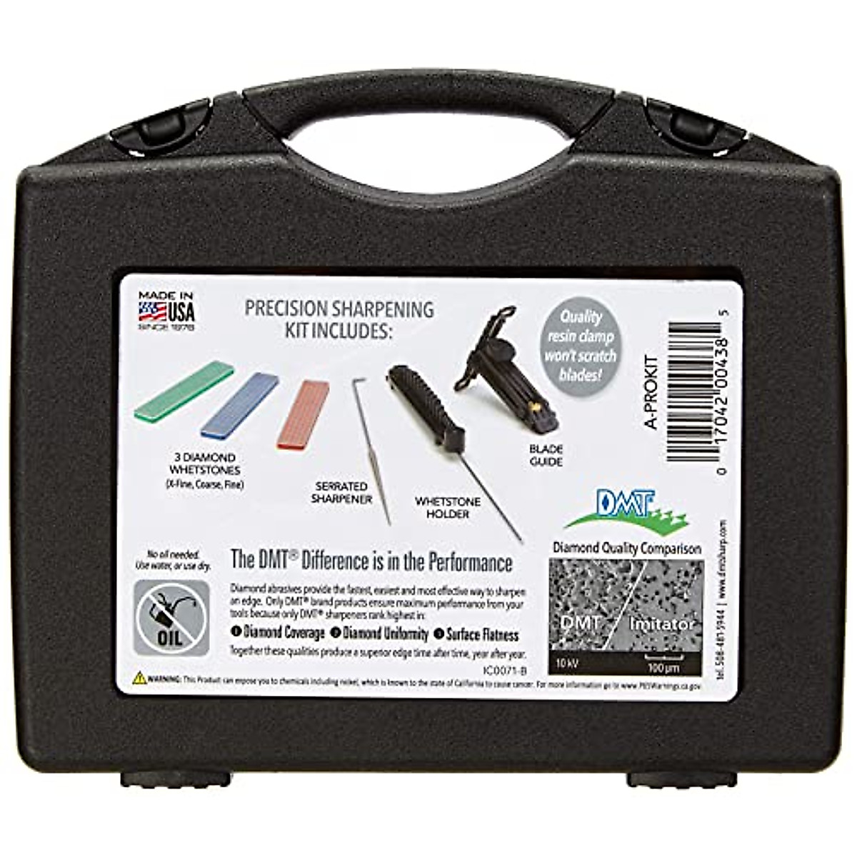 Diamond Machining Technology (DMT) A-PROKIT Dia-Sharp Whetstone Sharpening Kit With Diamond Sharpening Stones