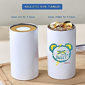 JYLJINGYULI 6pcs 12 oz Sublimation Tumblers Blanks, 12oz Sublimation Tumbler Cups Blank for Kids Bulk, Straight Skinny Insulated Cup Stainless Steel Water Bottle with Lid and Straw for Craft DIY