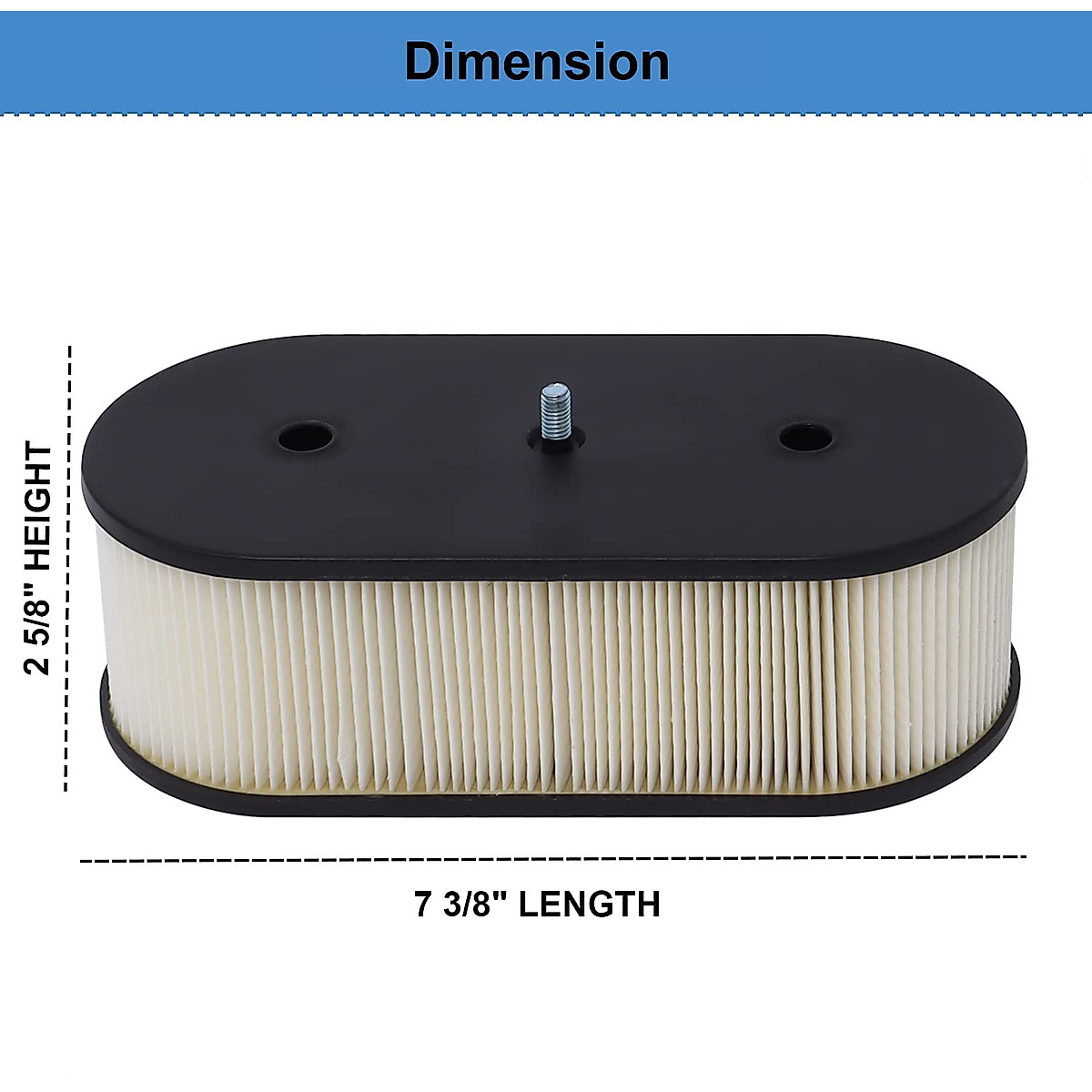 Podoy 11013-7031 Air Filter with Pre Filter for compatible with Kawasaki 11013-7026 FH580V FH381V FH430V Lawn Mower