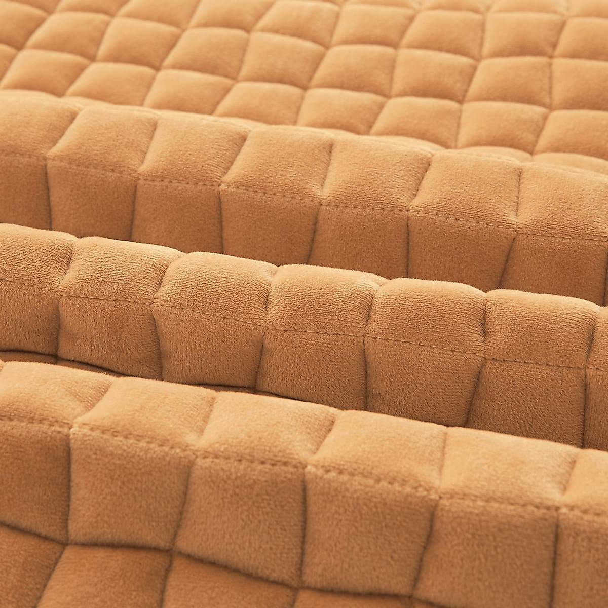 LweiPsqLin Quilted Flannel Fitted Sheets,Soft Flannel Fleece Mattress Top- Suitable for Fall and Winter,Fitted Deep Pocket Up to 15''. (Yellow, Full)