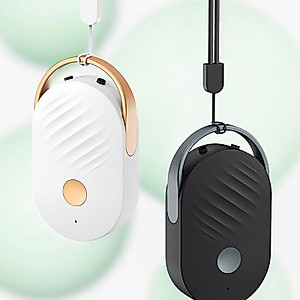 Necklace Purifier Rechargeable.,Necklace Purifier Rechargeable Silent Negative Ion Portable Mini Wearable Air Purifier for Car Bedroom (Black (dq503))