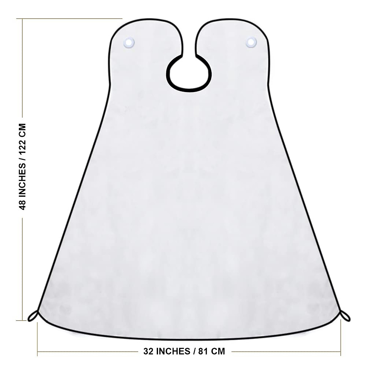 Beard Shaving Catcher Bib - The Smart Way to Shave - Beard Trimming Apron & Shaving Cape - Perfect Grooming Gift or Men's Birthday Gift - by Mobi Lock