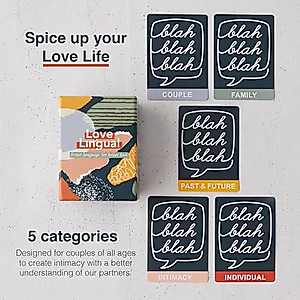 FLUYTCO Love Lingual Couples Card Game for Adults | Fun Couples Games for Date Night, an Intimacy Card Game for Married Couples, & Marriage Game for Couples to Reconnect Plus Fun Questions for Dates