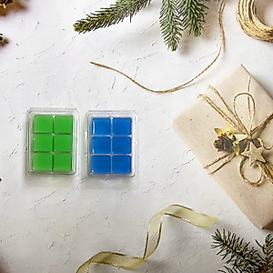 25 Pack Wax Melt Molds, 6 Cavity Clear Empty Plastic Wax Melt Containers