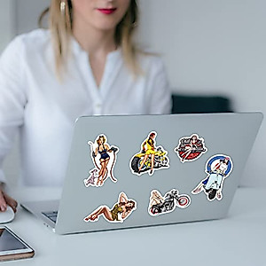 Pinup Girl Stickers 100 pcs Retro Vintage Stickers Vinyl Waterproof Stickers for Girls Adults Men Bike Luggage Car Laptop Skateboard Motorcycles