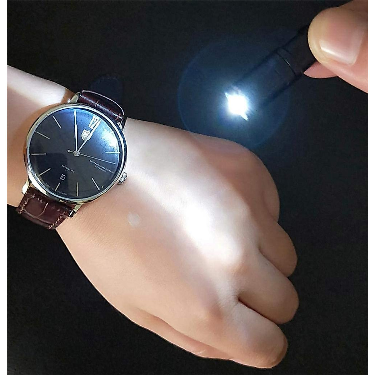 Nitefox e1 Smallest Super Tiny Keychain Flashlight Bright Long Lifetime Waterproof Key Ring Light for Everyday EDC Emergency Dog Walking Sleeping Reading Nice Gift for Family Kids Parents Friends