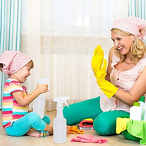 ChefLand Empty Professional Spray Bottles - New Improved 100% Leak Proof Technology, 16 Oz - Durable Trigger Sprayer with Mist & Stream & Off Modes - Pack of 3 -