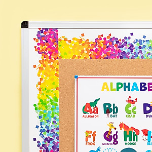 Youngever 52.5 ft Bulletin Board Borders Confetti Border for Classroom Decoration