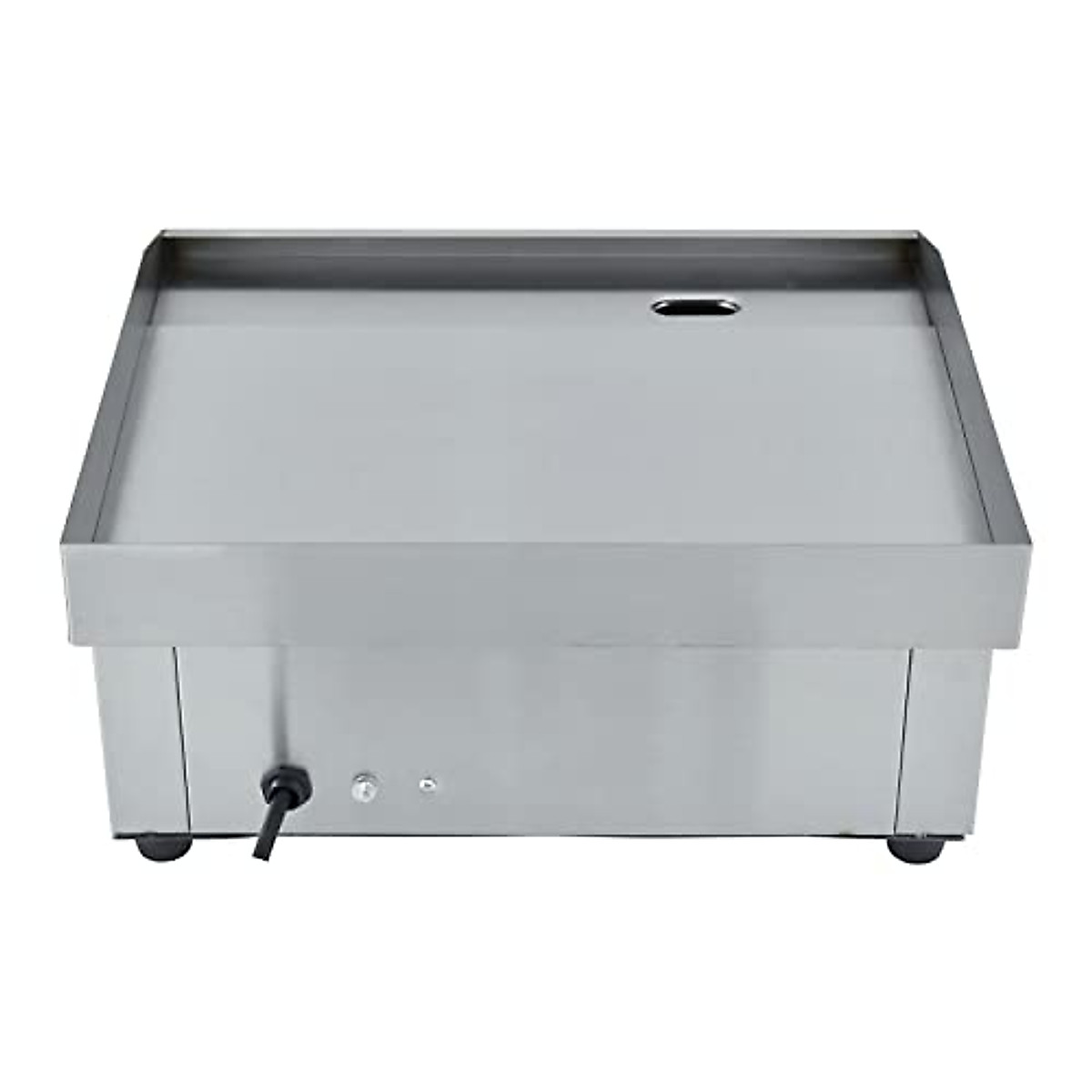 DULNICE 18" Commercial Electric Griddle Flat Top Countertop Griddle,1600W Stainless Steel Restaurant Grill with Temperature Control for Kitchen