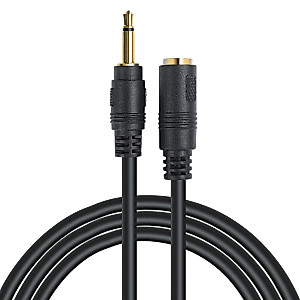 3.5mm Mono Extension 6FT - 12V Trigger, IR Infrared Sensor Receiver Extension Extender, 3.5mm 1/8" TS Monaural Mini Mono Audio Plug Jack Connector Male to Female Cable Wire Cord (6FT)