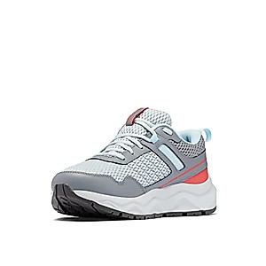 Columbia Women's Plateau Waterproof Hiking Shoe, Cirrus Grey/Red Hibiscus, 8