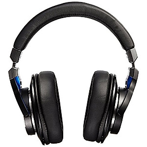 Audio-Technica ATH-MSR7BK SonicPro Over-Ear High-Resolution Audio Headphones, Black (Renewed)