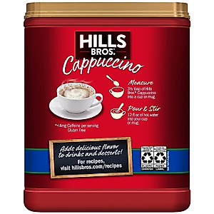 Hills Bros French Vanilla Cappuccino 16 Ounce (Pack of 6)