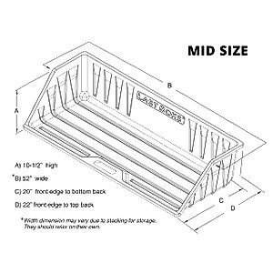 Last Boks Mid Size Truck Bed, Cargo Box Organizer, Slides Out onto Your Tailgate for Easy Access to Load or Unload Your Cargo, Truck Accessories Stores and Protects Your Cargo and Your Truck