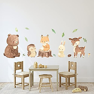 Home & Hive Woodland Animals Wall Decals | Animal Wall Decals | Nursery Wall Decal | Woodland Wall Decor | Nursery Decor | Woodland Wall Decal | Woodland Nursery Decor