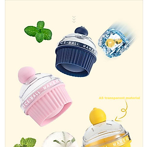 Whiskey Silicone Ice Tray，Ice Cube Maker Tray，With Lid, Reusable，Cake Ice Ball/Ice Grid/Ice Cube Mould，Home Ball Ice Maker， Creative Gift for Family and Friends