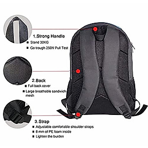 SEANATIVE Boys Cute Fire Truck Print School Backpack Large Size Cartoon Shoulder Book Bag for Girls Teens,Set of 3