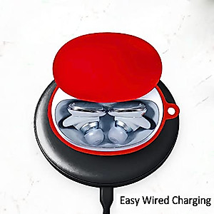 Ankersaila Case Compatible with Anker Liberty 3 Pro, Soft Silicone Scratch/Shock Resistant Protective Case Cover (Red Colour)