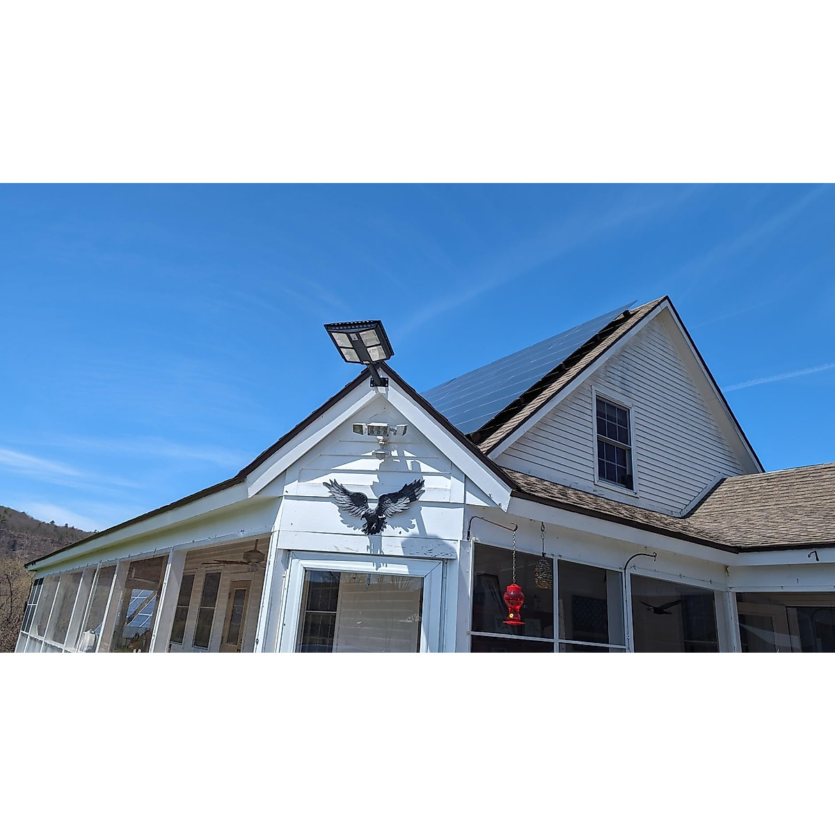 2800W Solar Street Lights Outdoor - Wide Angle Solar Lights Outdoor Waterproof, 6500K Solar Parking Lot Lights Dusk to Dawn, Solar Street Lights Motion Sensor for Commercial Yard 2-Pack